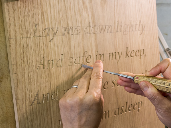 Letter Carving on Furniture - The Woodcarving Studio