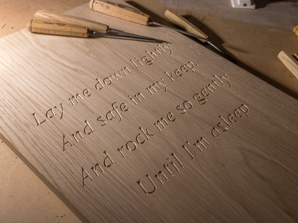 Letter Carving on Furniture - The Woodcarving Studio
